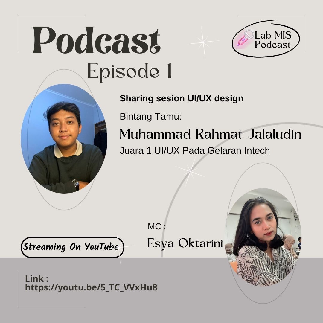 Sharing sesion UI/UX design bersama Muhammad Rahmat Jalaludin (Juara 1 UI/UX Pada Gelaran Intech ...